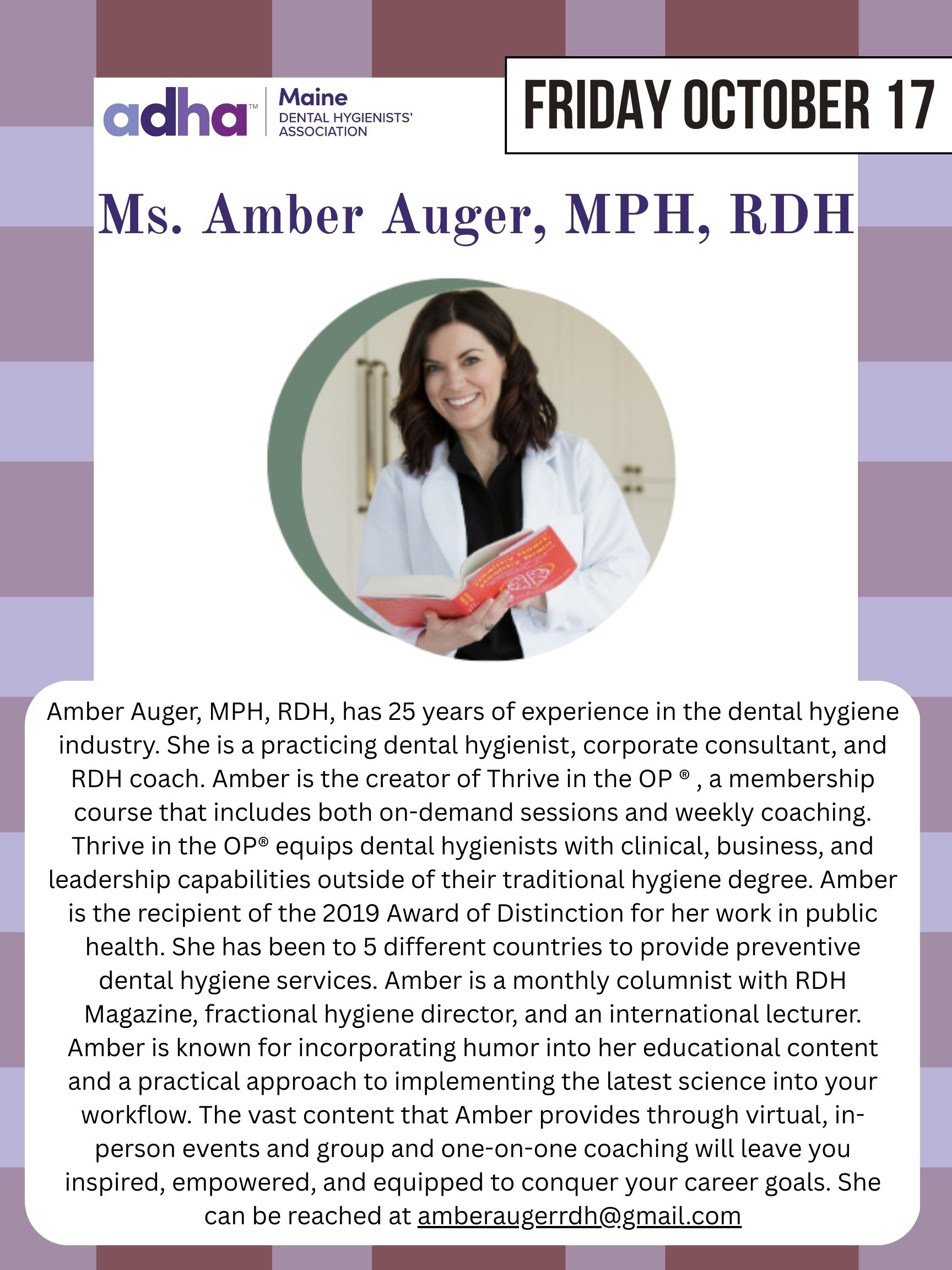 Maine Dental Hygienists' Association - Meeting/Event Information